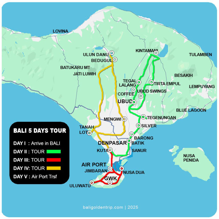 BALI ULTIMATE 5-DAYS TOUR & TRANSFERS DEAL - Bali Best Travel Planner